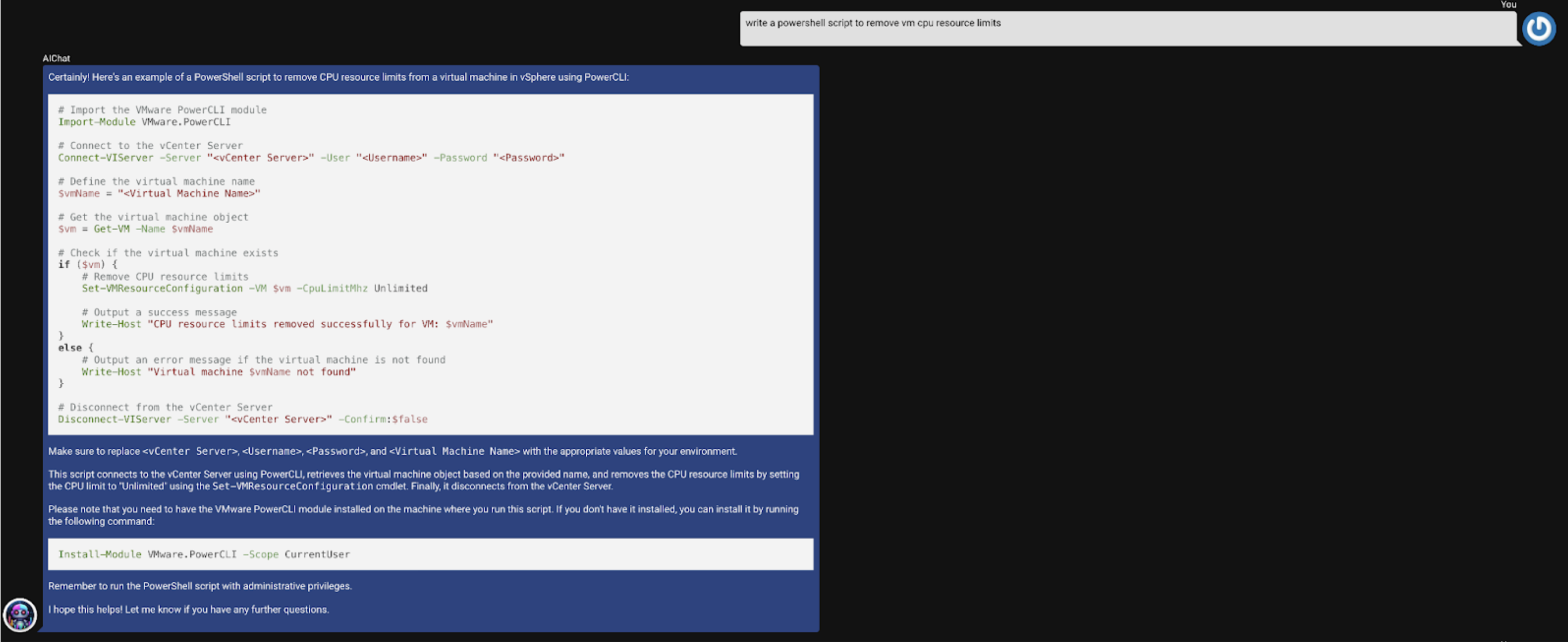 How to Use Opvizor/Cloud’s AIChat (with Examples)